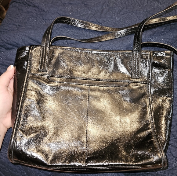 HOBO | Bags | Hobo Polished Leather Tote Black | Poshmark